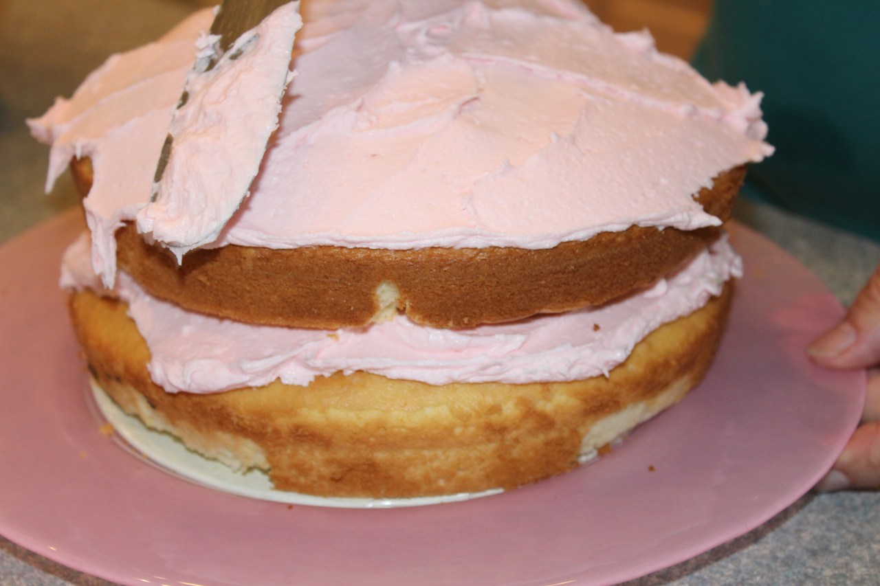 Mom’s Amazing Rose Geranium Cake with Rose-Buttercream Frosting | Kel's ...