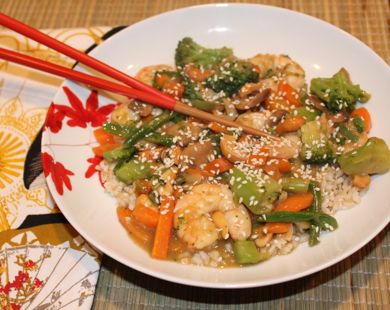 Kel’s Quick and Easy Shrimp Stir Fry | Kel's Cafe of All Things Food