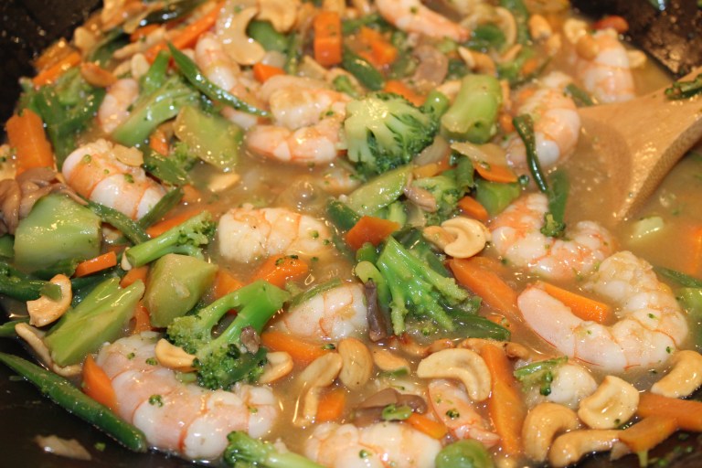 Kel’s Quick and Easy Shrimp Stir Fry | Kel's Cafe of All Things Food